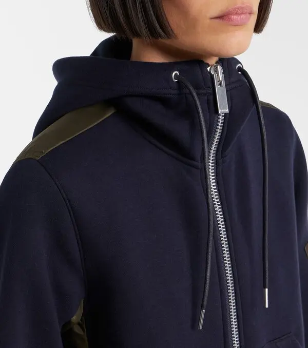 Sacai Paneled Zip-up Hoodie