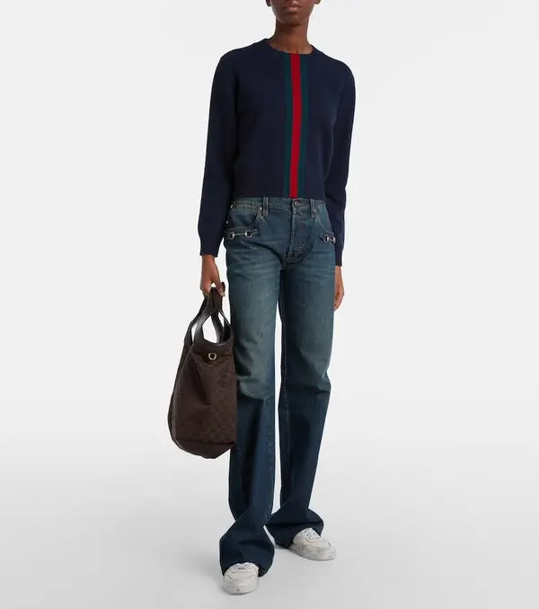 Gucci Large Gg Canvas Tote Bag
