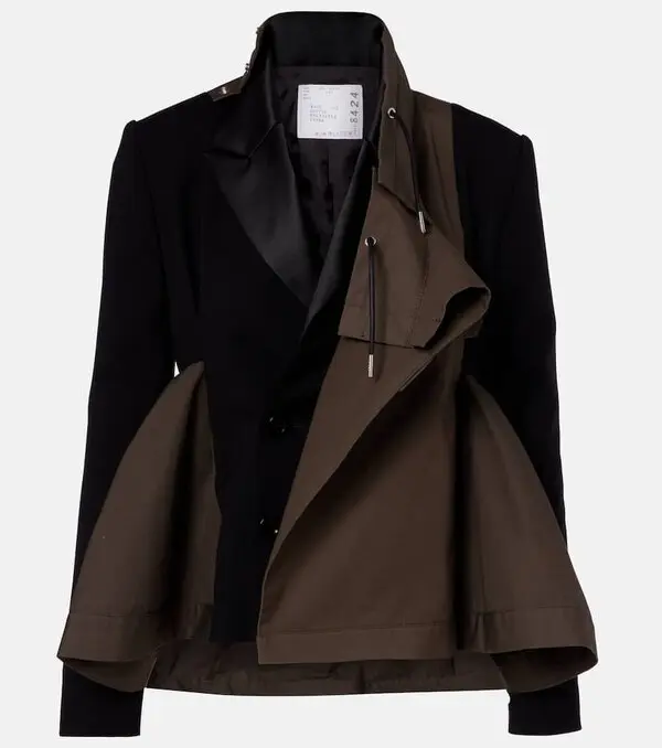 Sacai Paneled Blouson Jacket