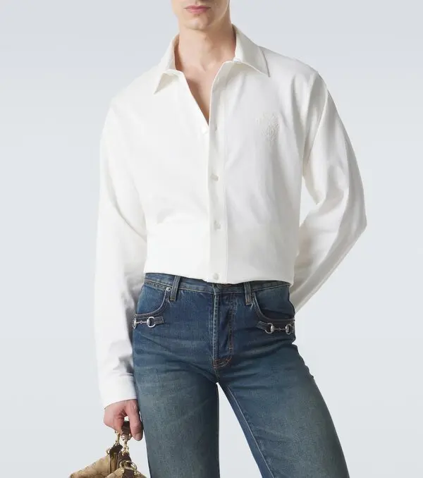 Gucci Cotton-blend Piqué Shirt