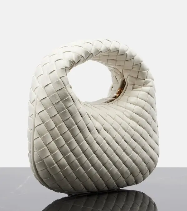 Bottega Veneta Veneta Baby Leather Top-handle Bag - White
