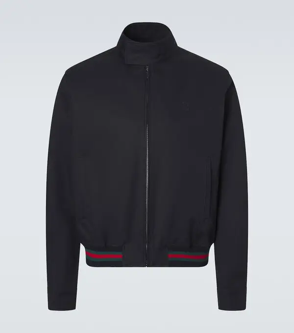 Gucci Cotton Twill Jacket - Blue