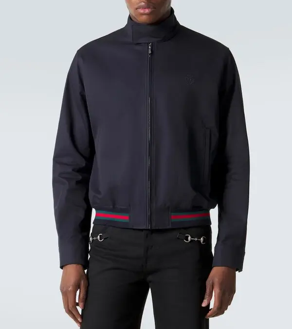 Gucci Cotton Twill Jacket - Blue