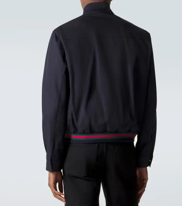 Gucci Cotton Twill Jacket - Blue