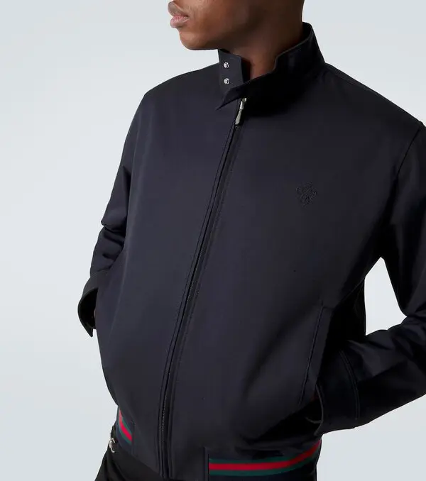 Gucci Cotton Twill Jacket - Blue