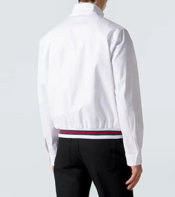 Gucci Web Stripe Cotton Twill Jacket