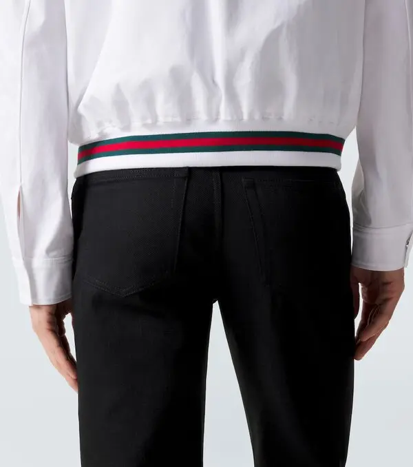 Gucci Web Stripe Cotton Twill Jacket