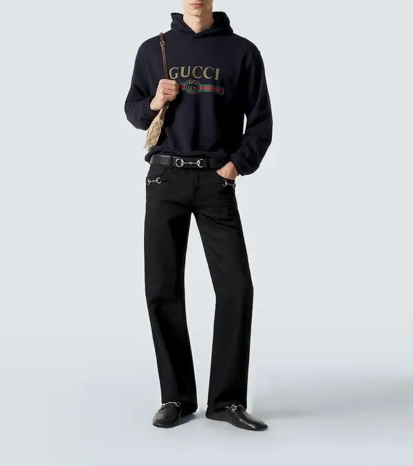 Gucci Logo Jersey Hoodie