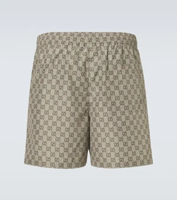 Gucci Gg Print Swim Trunks