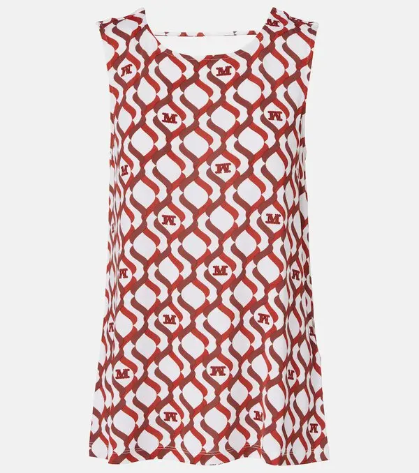 Max Mara Pelota Printed Top - Brown