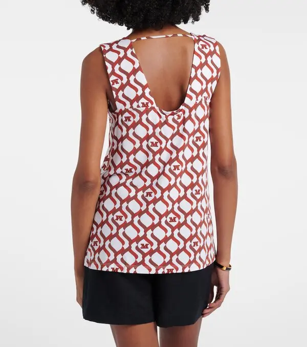 Max Mara Pelota Printed Top - Brown