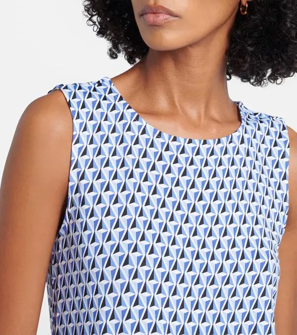 Max Mara Pelota Printed Tank Top - Blue