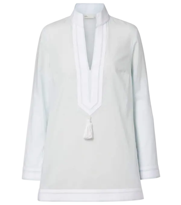 Tory Burch Cotton Kaftan - Blue