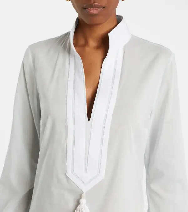 Tory Burch Cotton Kaftan - Blue