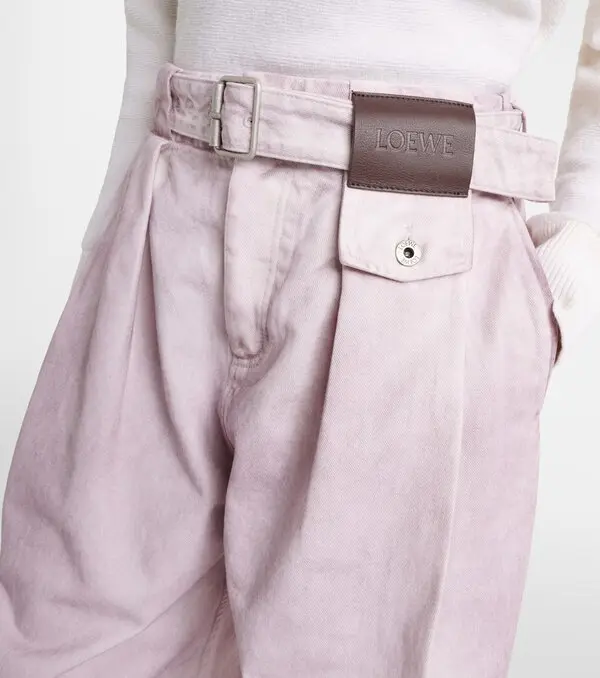 Loewe Belted Wide-leg Jeans