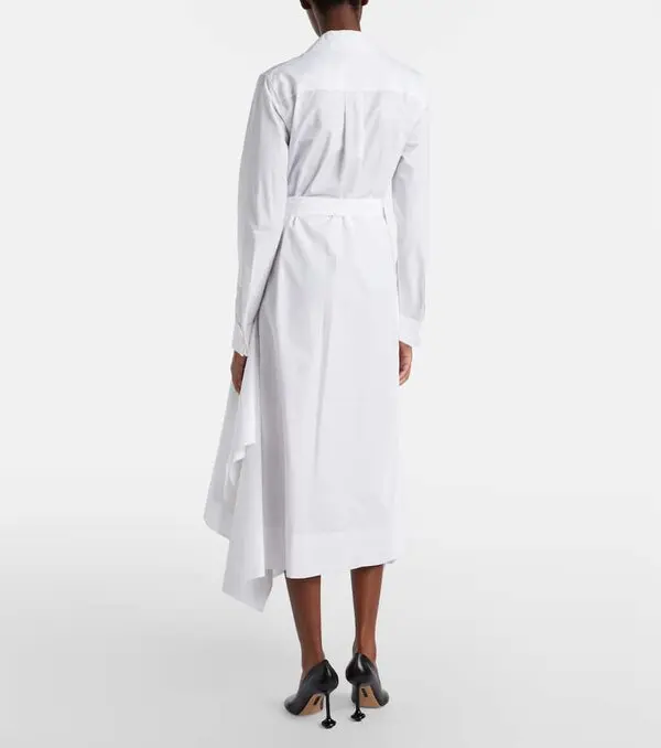 Loewe Draped Cotton Wrap Dress