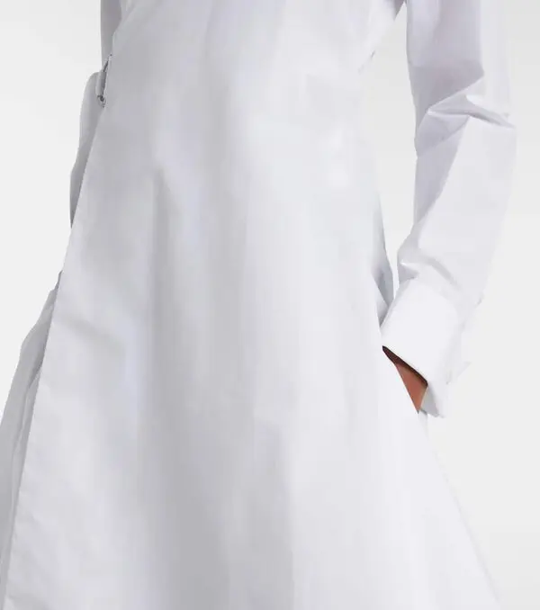 Loewe Draped Cotton Wrap Dress