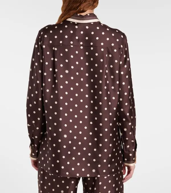 Zimmermann Polka-dot Silk Shirt