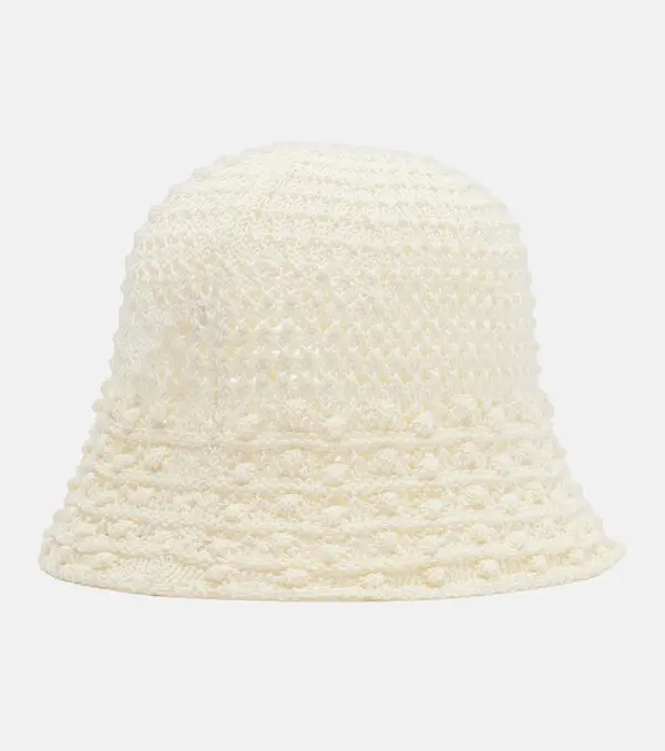 ERES Carats Crochet Bucket Hat - Beige