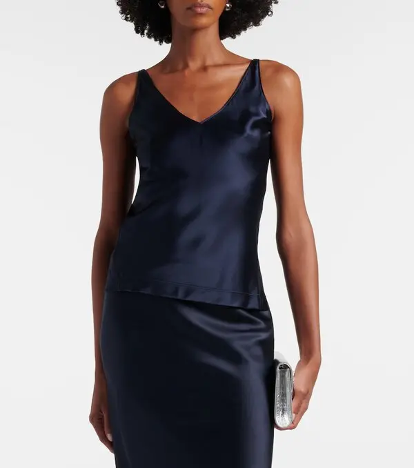 Dorothee Schumacher Silk-blend Top - Blue