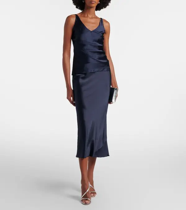 Dorothee Schumacher Silk-blend Top - Blue