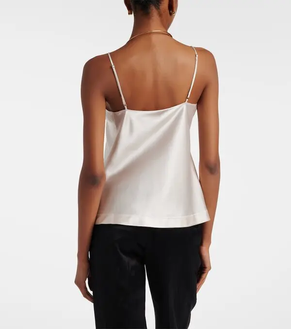 Dorothee Schumacher Silk-blend Satin Top - White