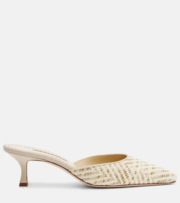 Manolo Blahnik Carolyne Woven Mules