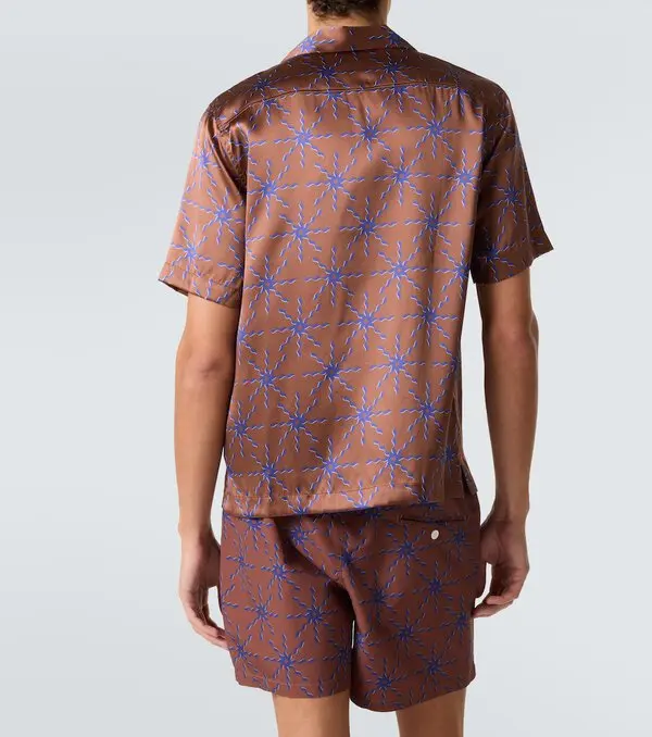 Frescobol Carioca Roberto Silk Shirt - Brown