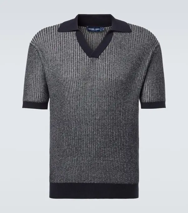 Frescobol Carioca Rino Cotton And Cashmere Polo Shirt - Blue