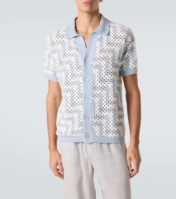 Frescobol Carioca Pinto Crochet Cotton Cardigan - White