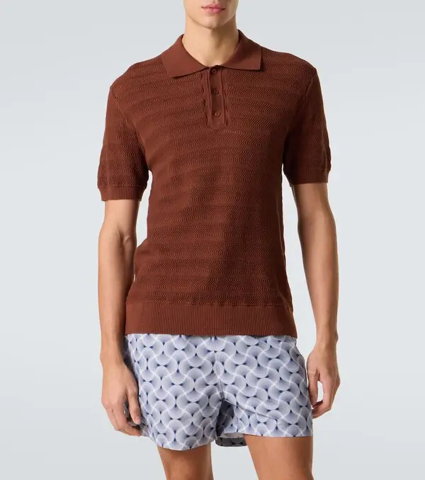 Frescobol Carioca Vidal Knit Cotton Polo Shirt