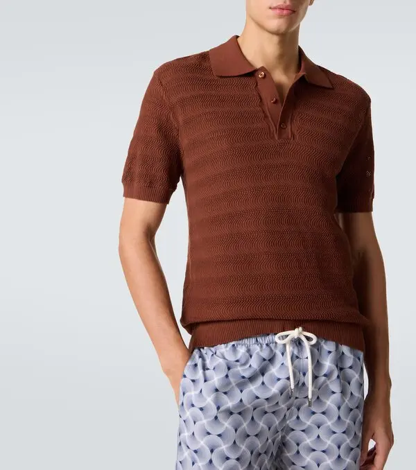 Frescobol Carioca Vidal Knit Cotton Polo Shirt
