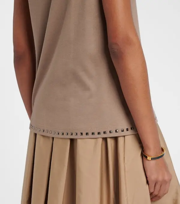 Max Mara Furetto Embellished Tank Top - Brown