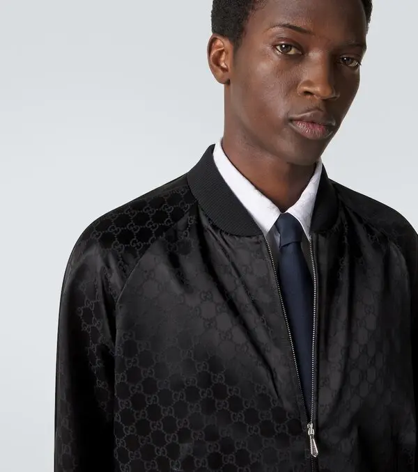 Gucci Web Stripe Neck Tie - Blue