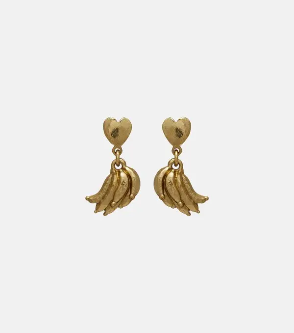 ALEMAIS Alémais Jem Love Drop Earrings - Gold