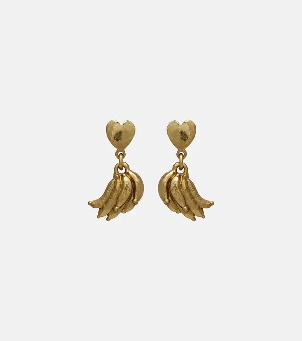 ALEMAIS Alémais Jem Love Drop Earrings - Gold