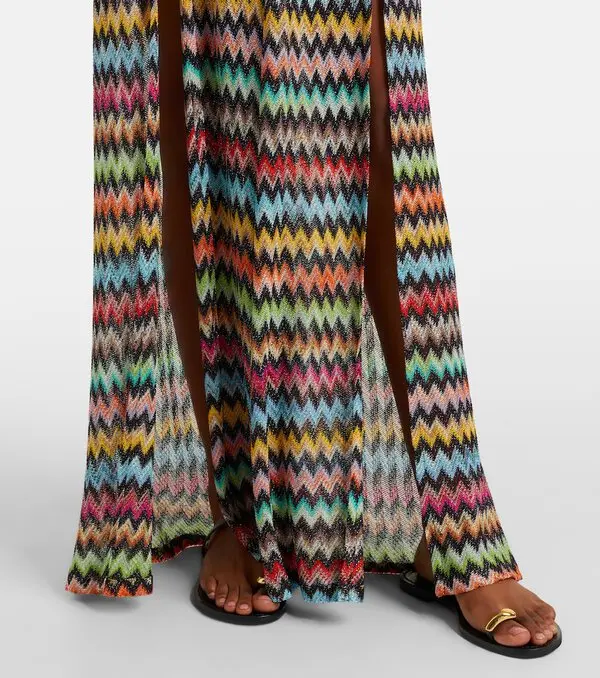 Missoni Zigzag Open-back Lamé Jumpsuit - Multicoloured