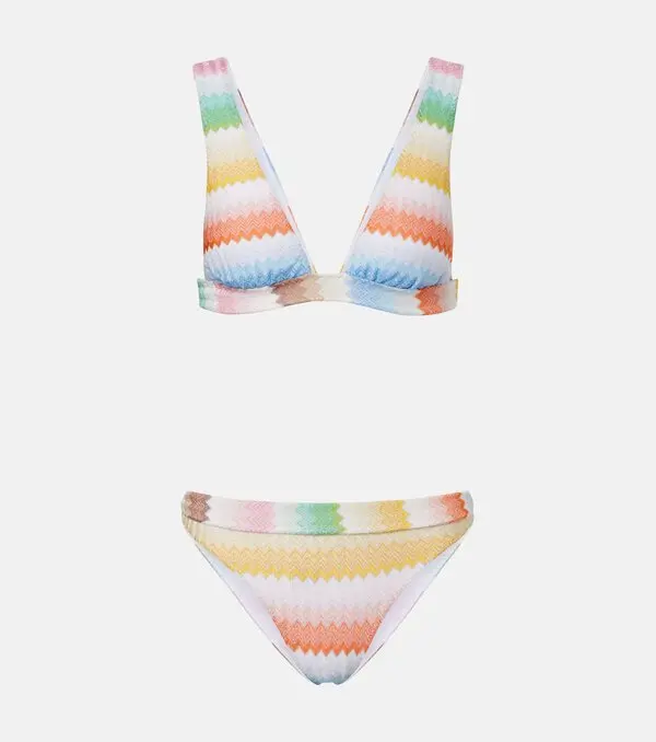 Missoni Zigzag Lamé Bikini - Multicoloured