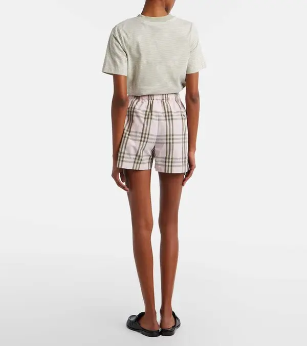 Burberry Check Cotton Shorts