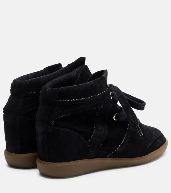 Isabel Marant Bobby Suede Wedge Sneakers