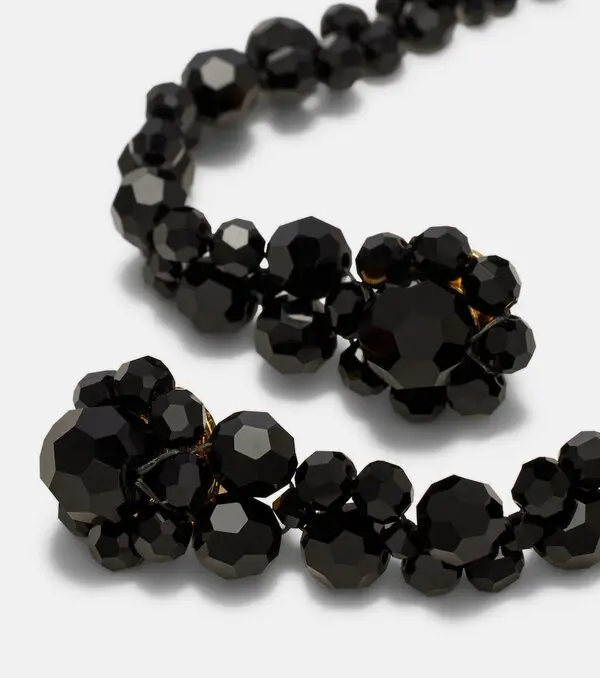 Simone Rocha Drip Embellished Drop Earrings - Black
