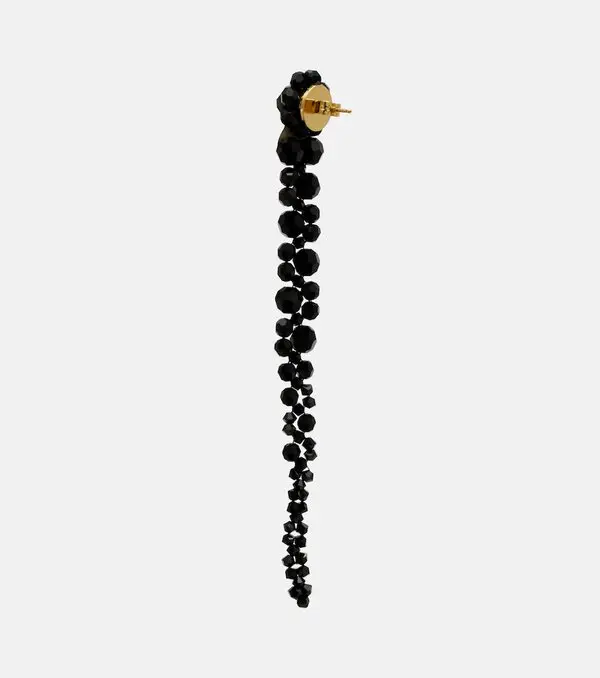 Simone Rocha Drip Embellished Drop Earrings - Black