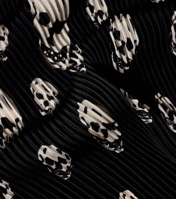 Alexander McQueen Skull Silk Scarf - Black