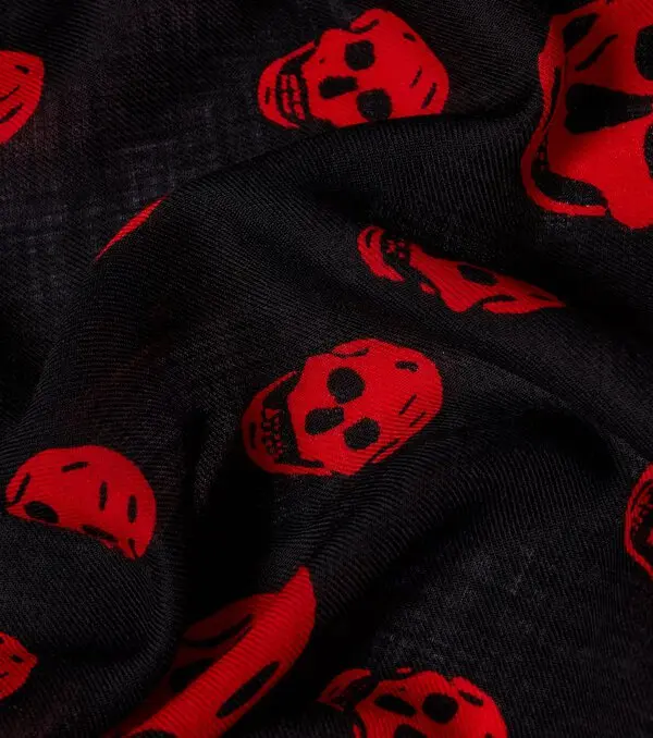 Alexander McQueen Skull Wool Scarf
