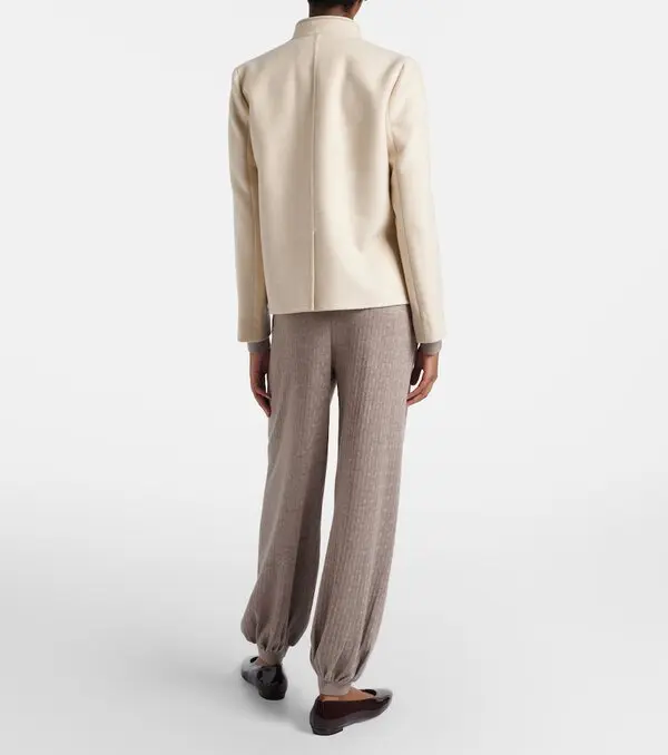 Loro Piana Cashmere And Silk Tapered Pants