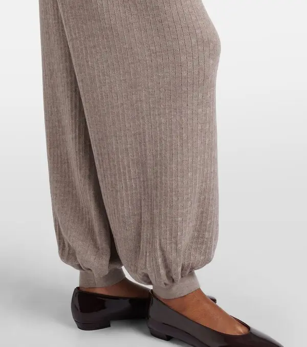 Loro Piana Cashmere And Silk Tapered Pants