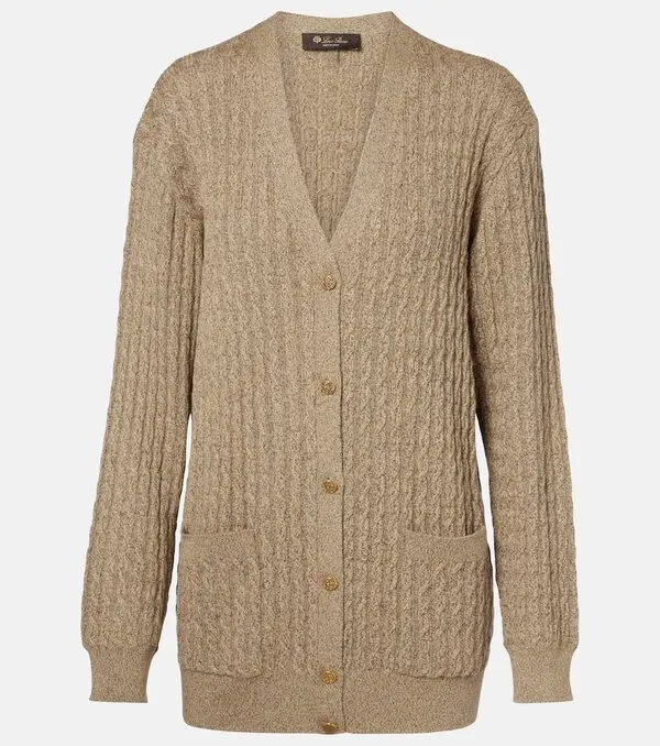 Loro Piana Bihar Cable-knit Cardigan - Beige