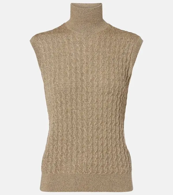 Loro Piana Bihar Cable-knit Sweater Vest - Beige