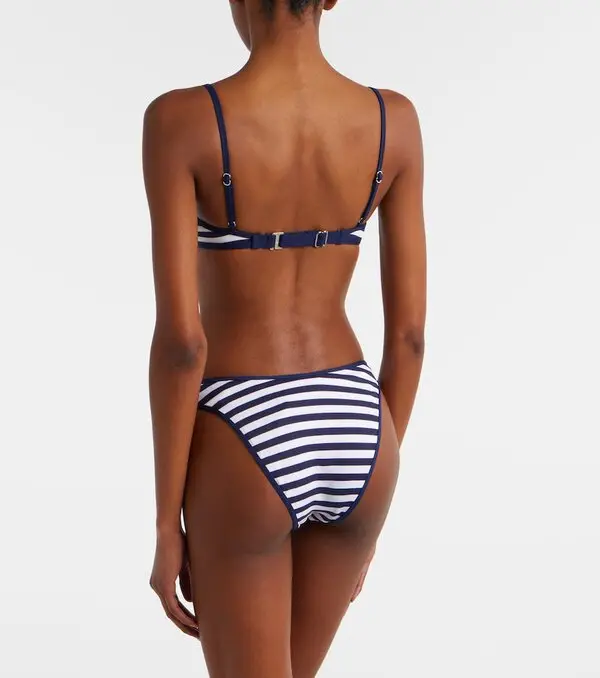 Polo Ralph Lauren Striped Bikini Top - Blue
