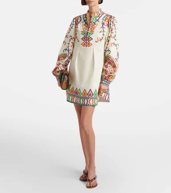 Etro Printed Cotton Minidress